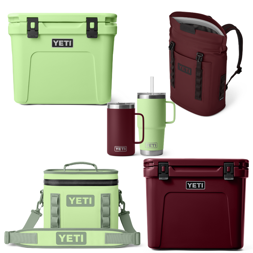 NEW YETI COLORS KEY LIME AND RED VINE YETI